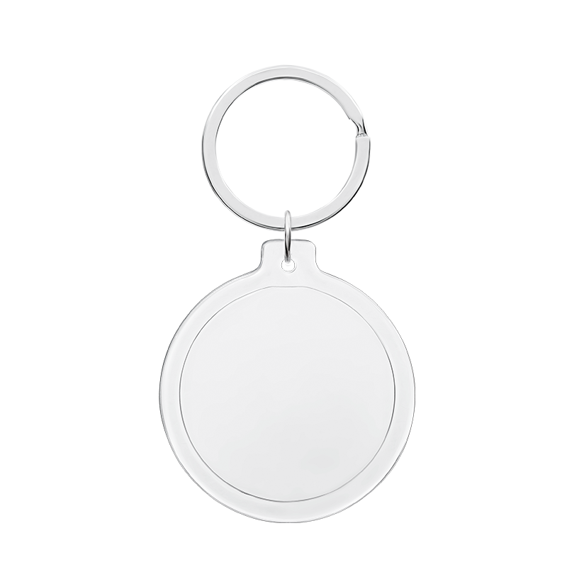 Personalised Acrylic Photo Keyring - Circle