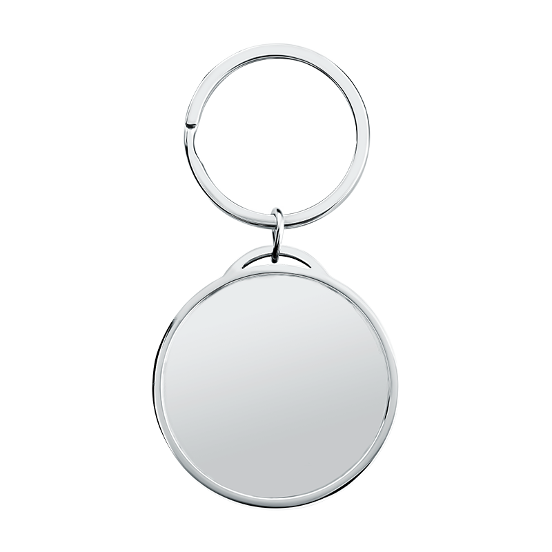 Personalised Luxury Circle Keyring with Photo